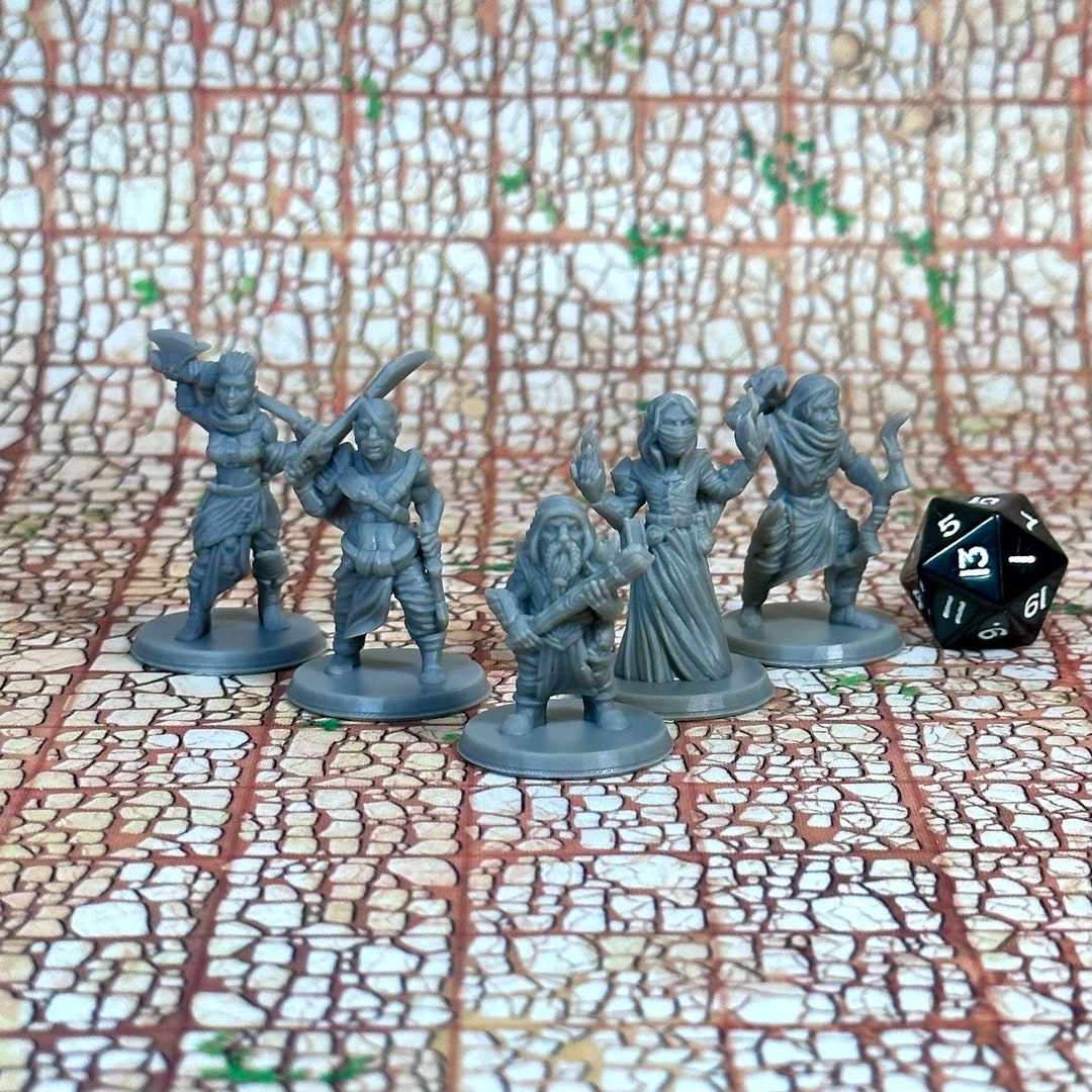 Bandit Gang set of 5, 12k Resin Dungeons and Dragons Dnd Miniatures D&D ...