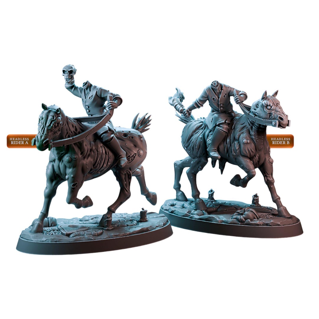 Dullahan Headless Riders, 14k Resin Dungeons and Dragons Dnd Miniatures ...