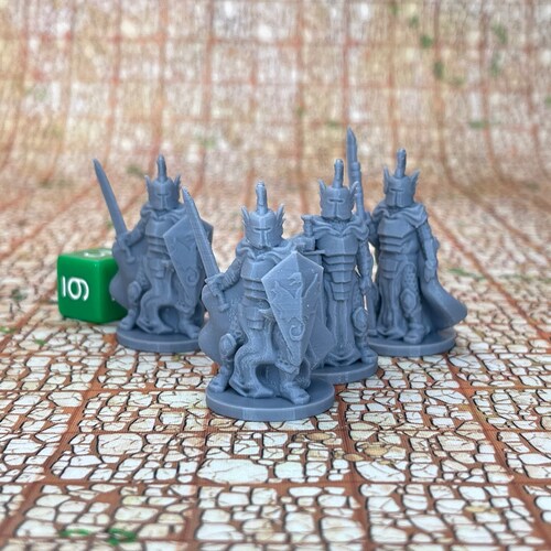 Dragon Knights set of 4 Dungeons and Dragons Miniatures Dnd - Etsy