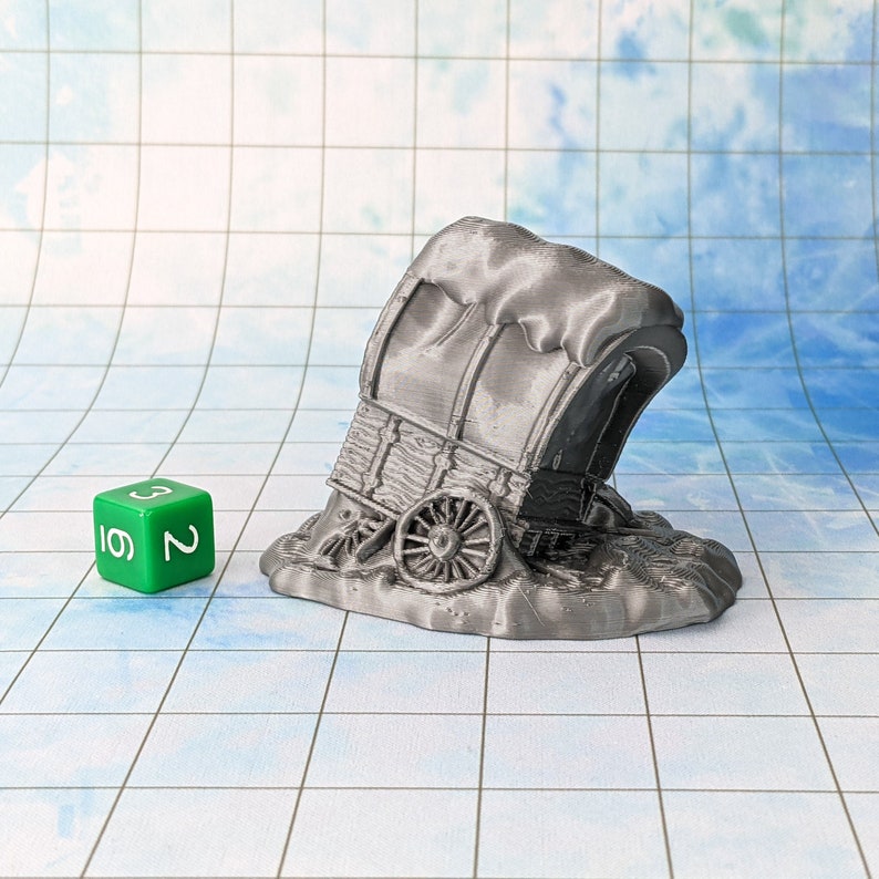 Broken Down Snow Covered Wagon Dungeons and Dragons Dnd - Etsy