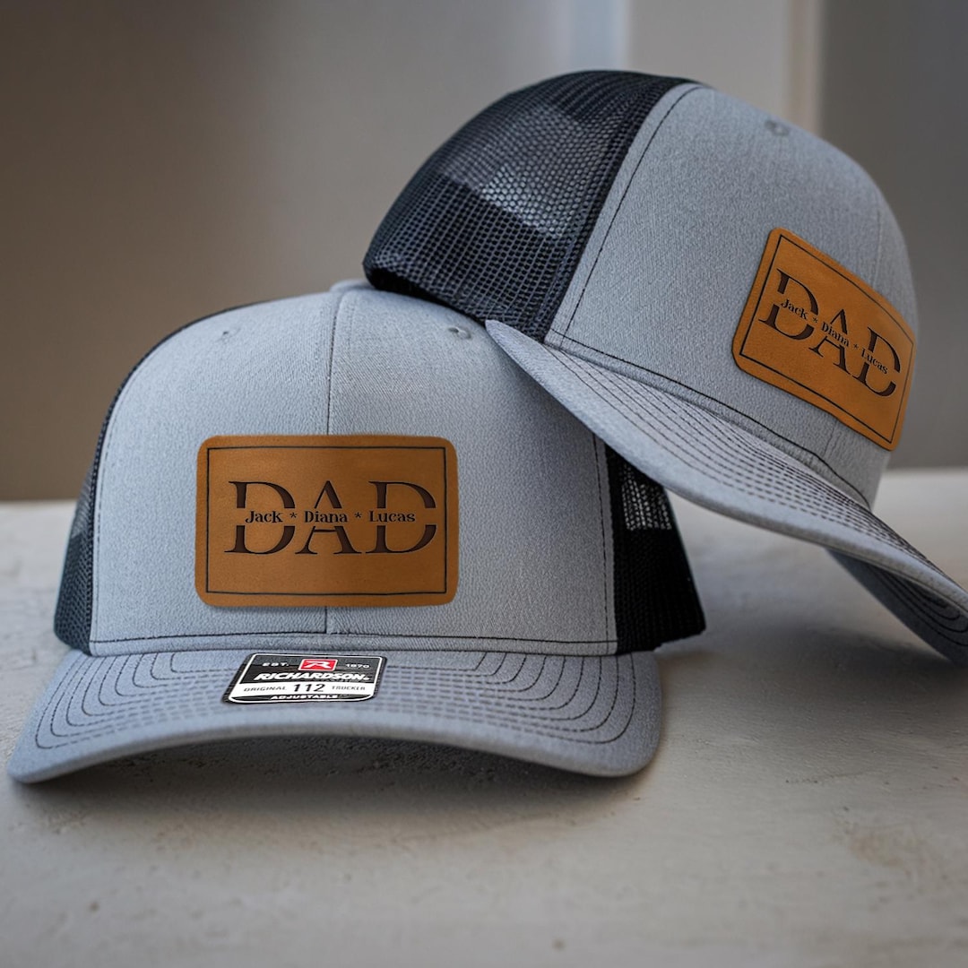 Custom Dad Hat With Kids Names - Personalized Dad Hat - Fathers Day ...