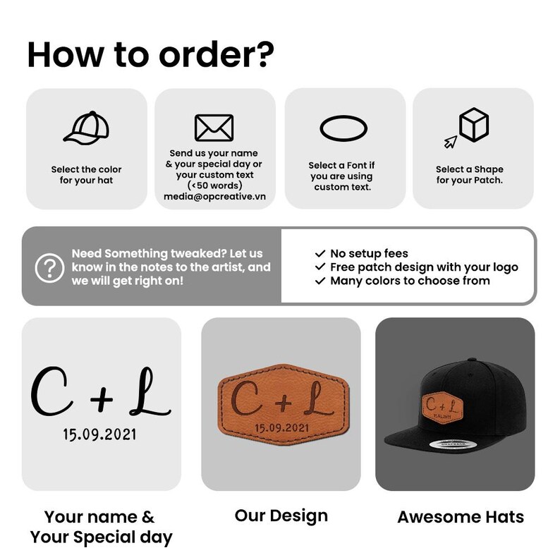 Personalized Hat Wedding Gift for Couple Anniversary Gift Custom ...