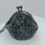 Small Black Gothic Emo Style Crochet Beaded Coin Purse With Kiss Lock ...