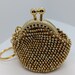 Small Golden Crochet Beaded Coin Purse With Kiss Lock, Gothic and Emo ...