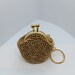 Small Golden Crochet Beaded Coin Purse With Kiss Lock, Gothic and Emo ...