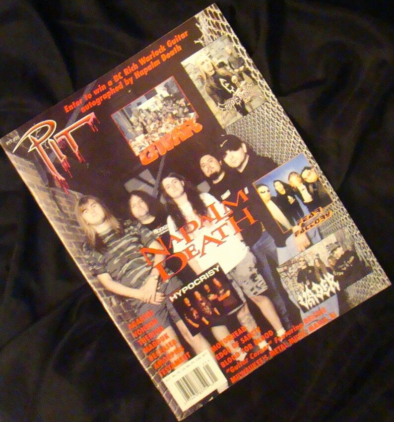 Napalm Death 1997 Vintage Pit Magazine #21 - Vintage Death Metal ...
