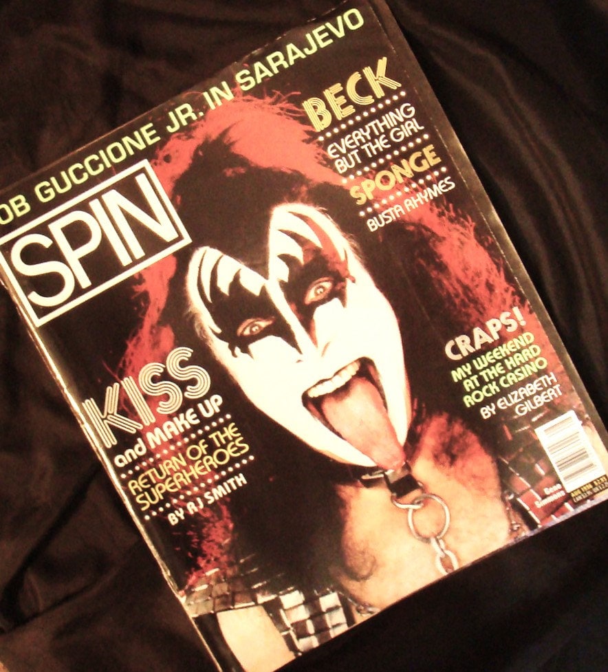 Gene Simmons 1996 Vintage Spin Magazine Vintage Magazine - Etsy