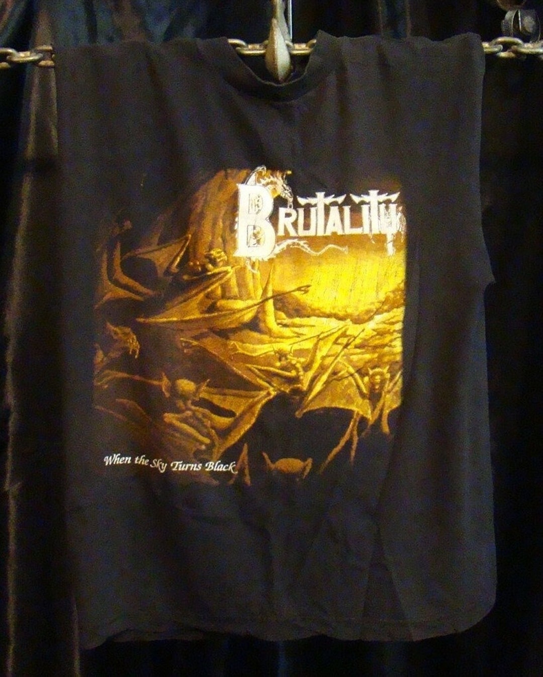 Brutality Tshirt 1993 Vintage Brutality – Vintage When the Sky Turns ...
