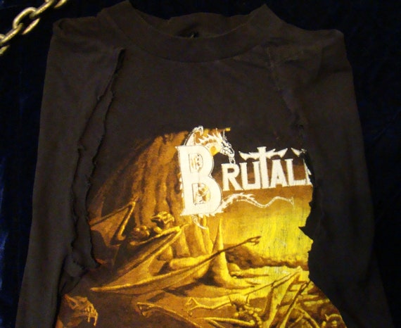 Brutality Tshirt 1993 Vintage Brutality – Vintage Whe… - Gem