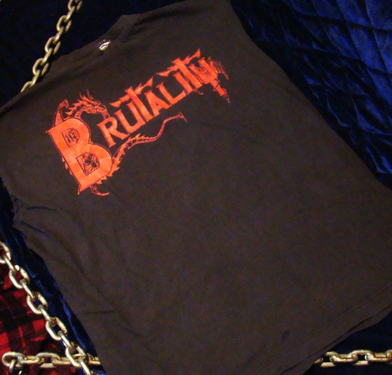 Brutality Tshirt 1993 Vintage Brutality – Vintage Whe… - Gem