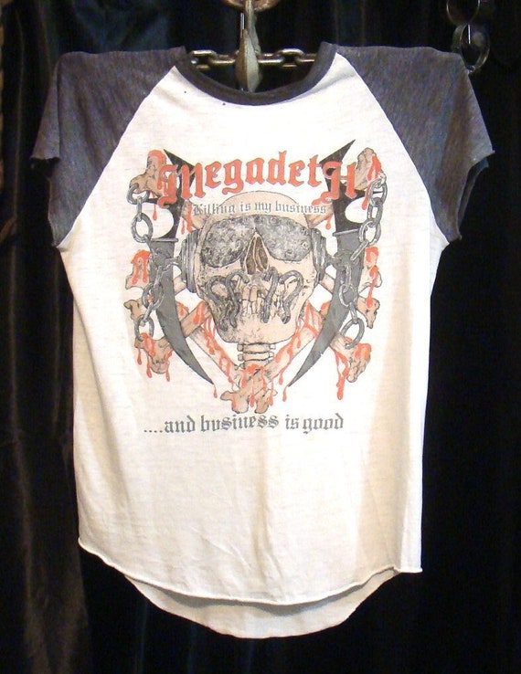 Megadeth Tshirt 1984 Vintage Megadeth Tour Shirt – Vi… - Gem