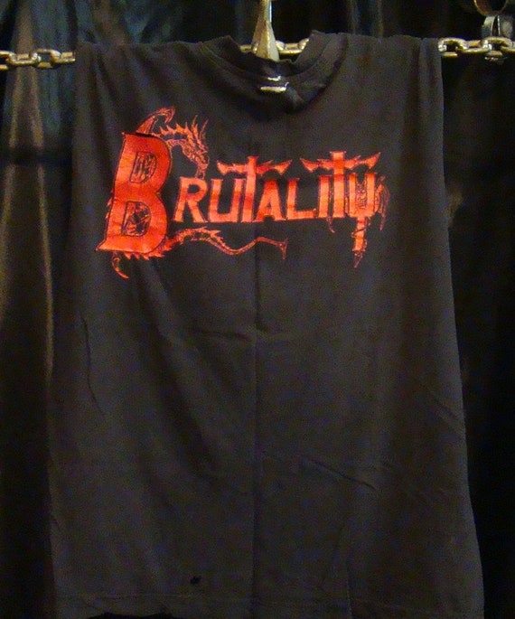 Brutality Tshirt 1993 Vintage Brutality – Vintage Whe… - Gem