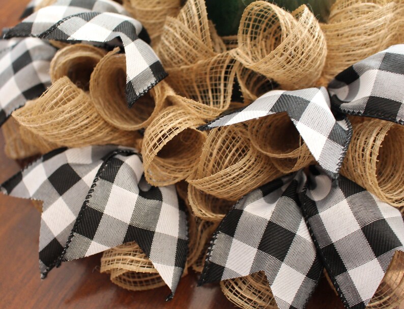 14 or 18 Buffalo Check Print Centerpiece/candle - Etsy