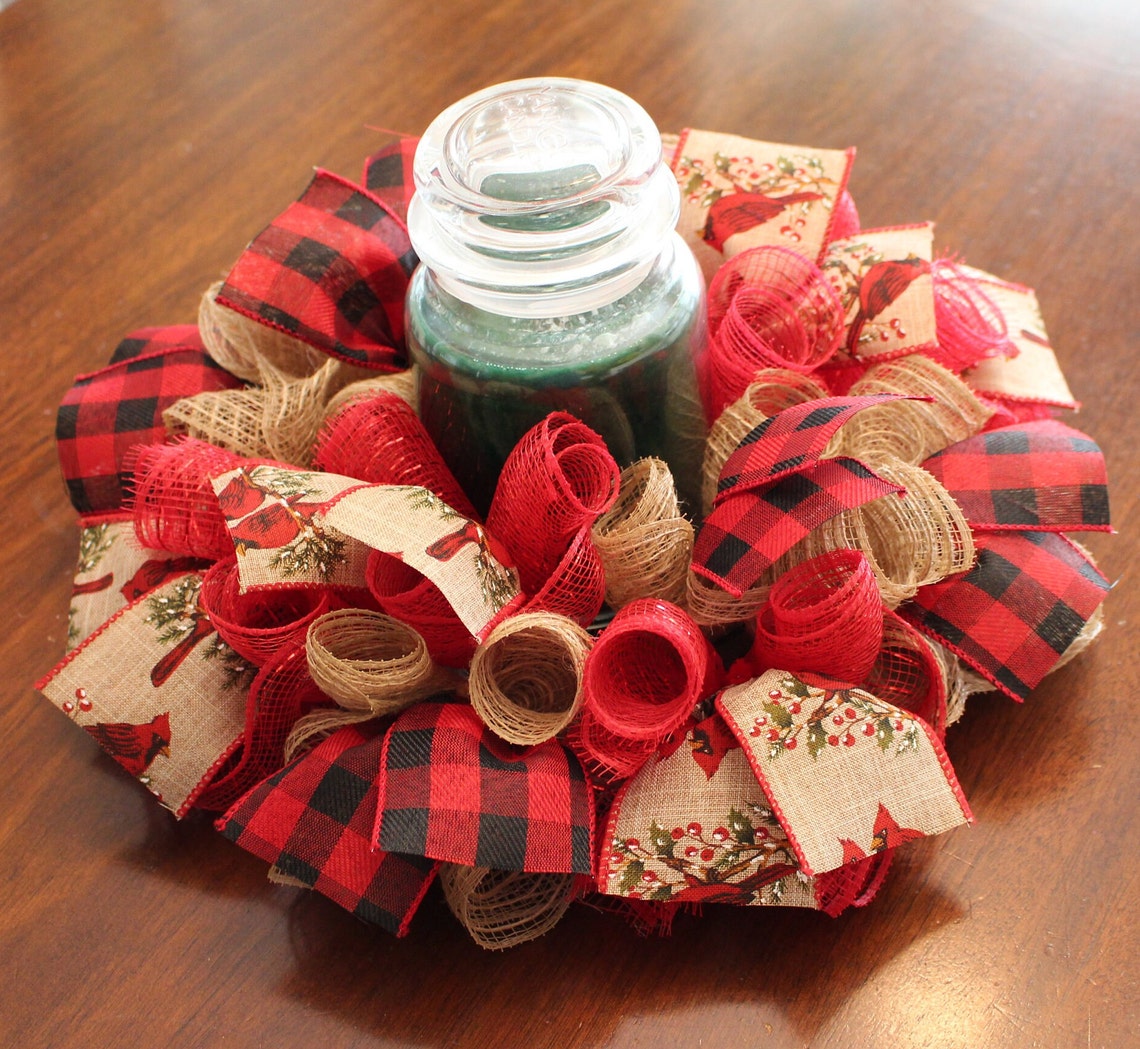 14 or 18 Winter Cardinal Birds Centerpiece Candle - Etsy