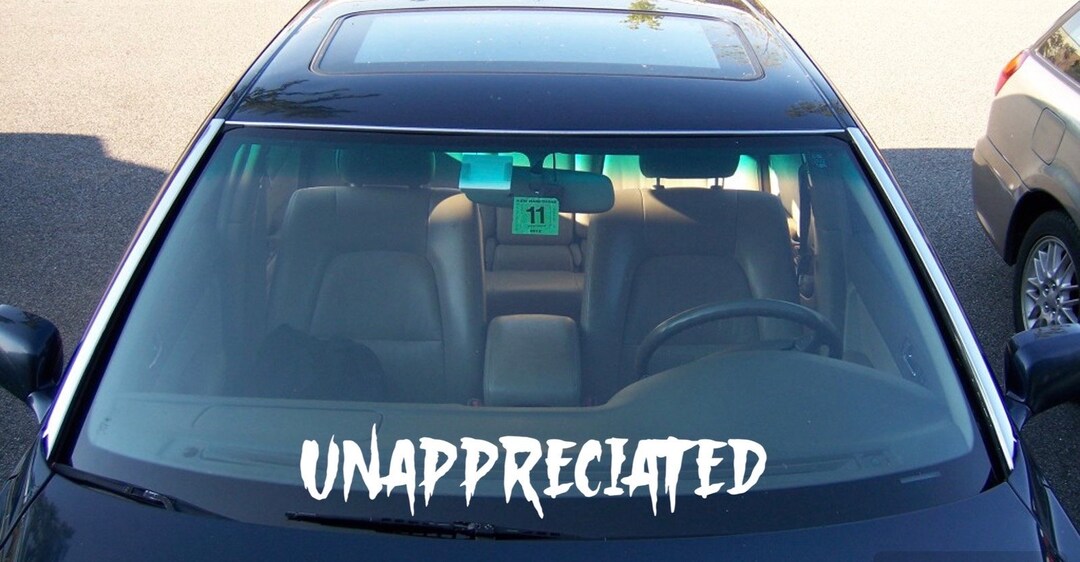 Unappreciated Decal, JDM Car Window Decal, Sticker, Bumper Sticker ...