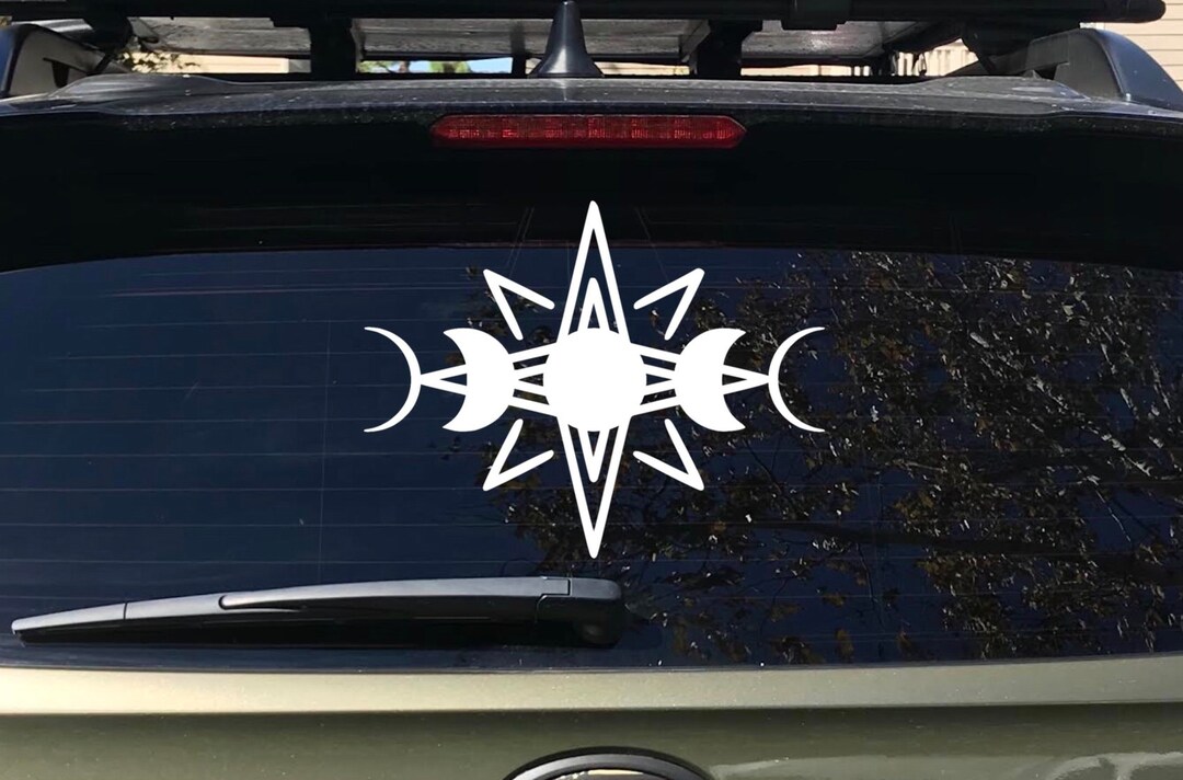 Moon Phase, Moon Decal, Windshield Decal, Car Sticker, Windshield ...