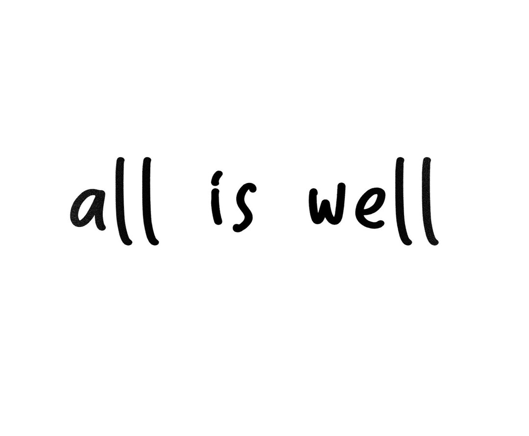 All is Well Decal, JDM Car Window Decal, Sticker, Bumper Sticker ...