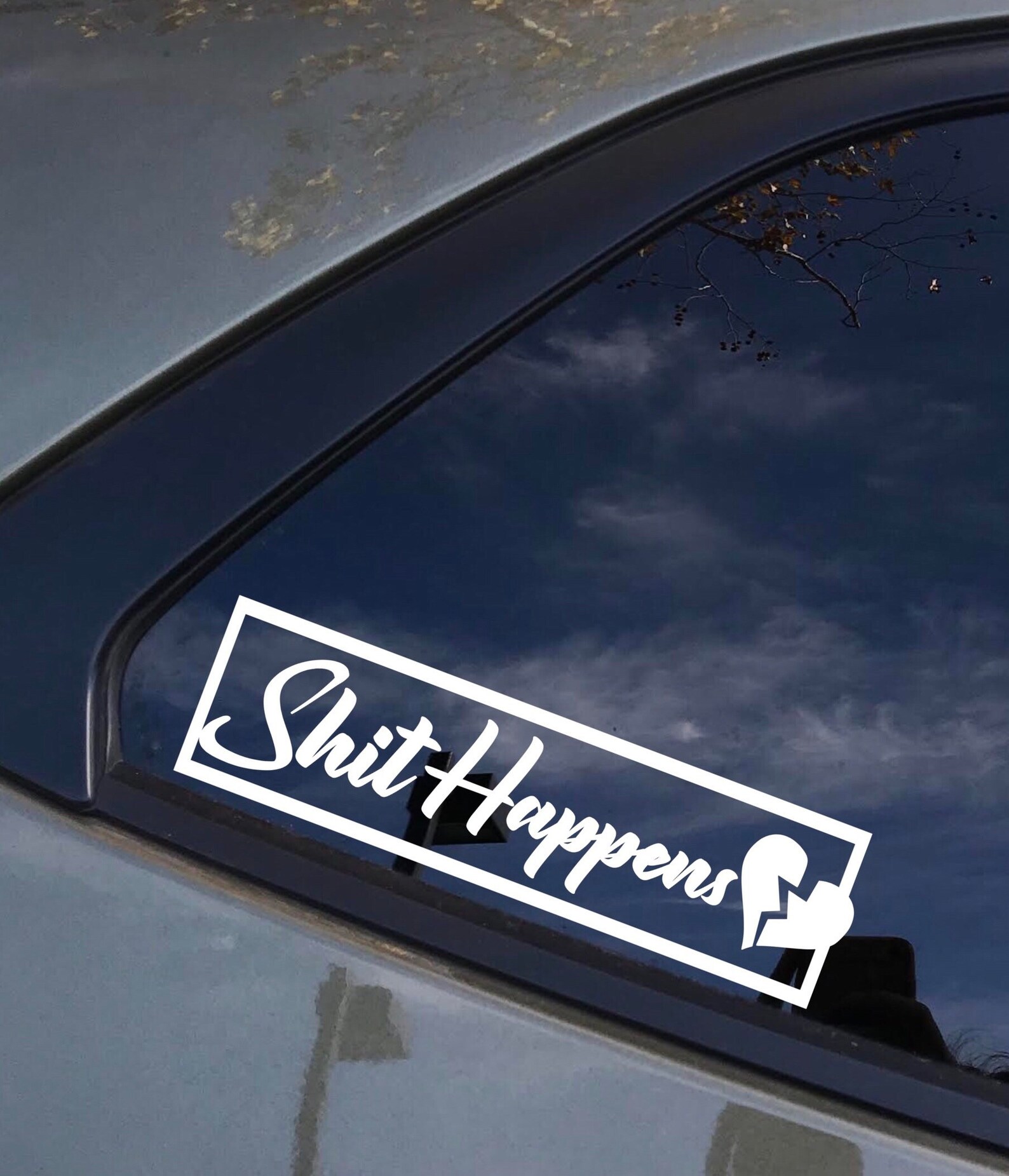 Shit Happens Decal, JDM Banner, JDM Decal, Decal Sticker, Car Decal ...
