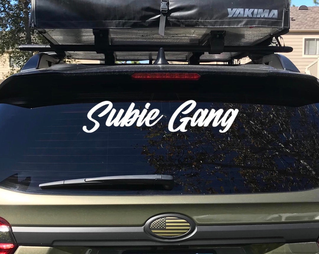 Subie Gang Decal Windshield Decal Car Sticker Banner JDM Vinyl Graphics ...