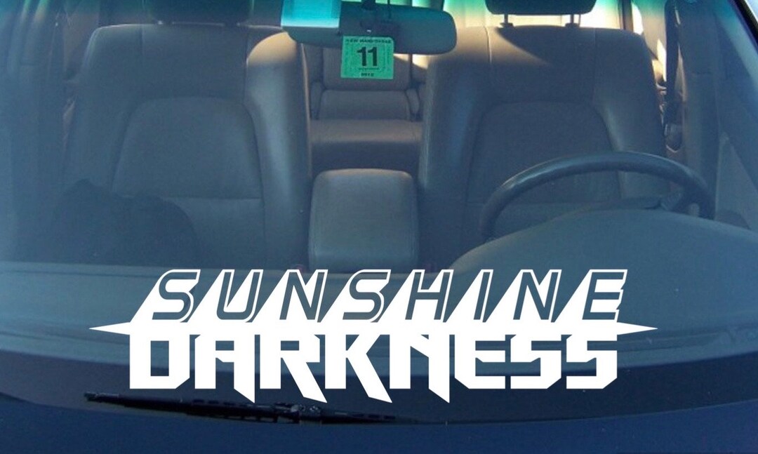 Sunshine/darkness Decal, JDM Car Window Decal, Sticker, Bumper Sticker ...