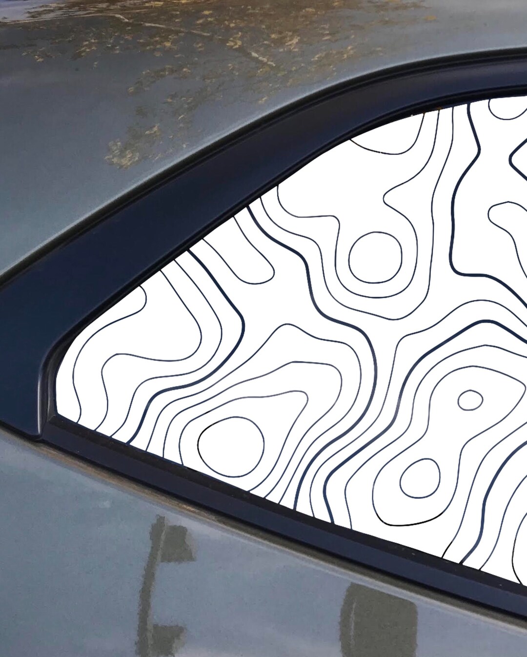 Topography Lines Vinyl Decal Sticker You Trim for Your Windows, RV ...