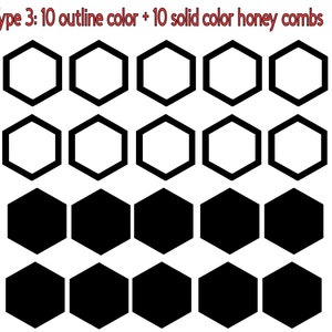 Honey Comb Decal 20 Pack Individually Cut, Side Body, Side Graphics ...