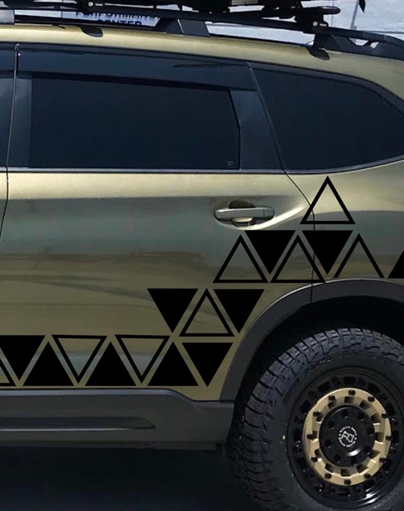 Triangle Decal Pack Individually Cut Panel Graphics Side - Etsy