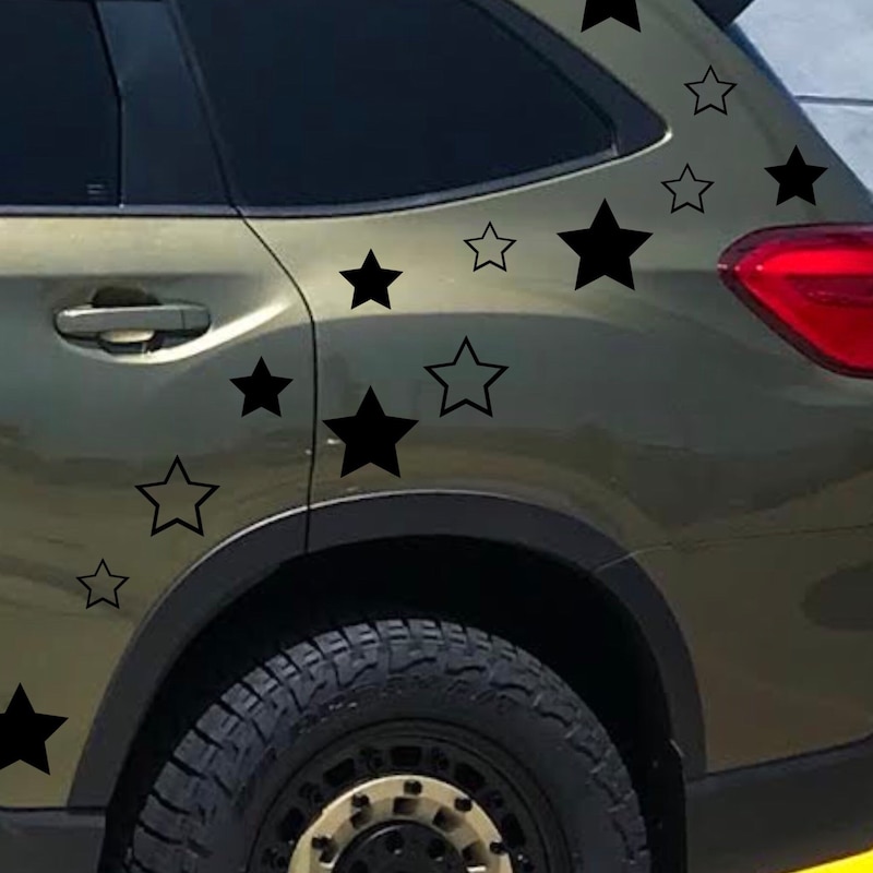 Gold Star Car Decal - Etsy