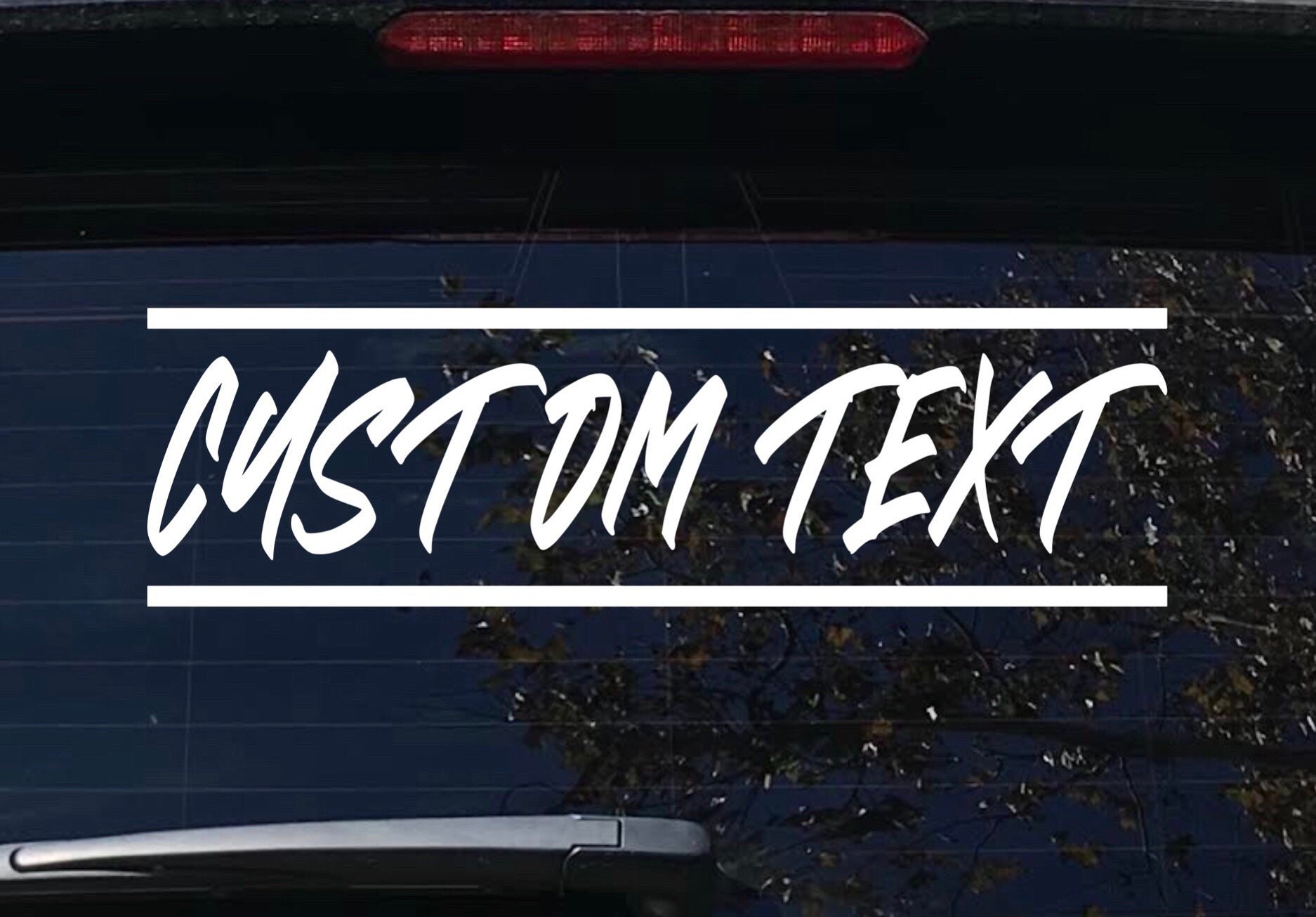 Personalized Custom Car Banner JDM Car Window Decal Sticker - Etsy