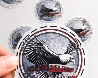 Freedom Over Fear Car Decal - Etsy
