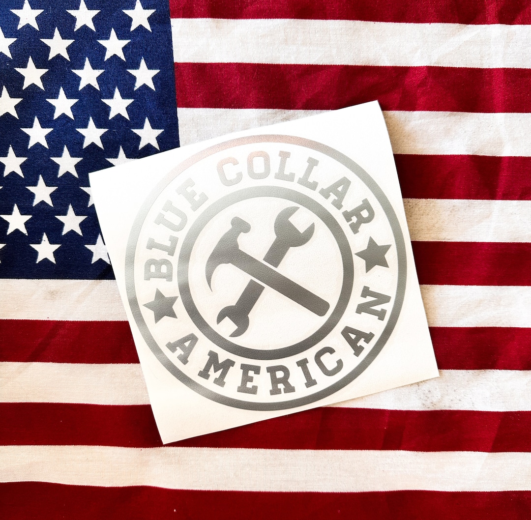 Blue Collar Decal, Car Sticker, Car Decal, Windshield Banner, Patriot ...