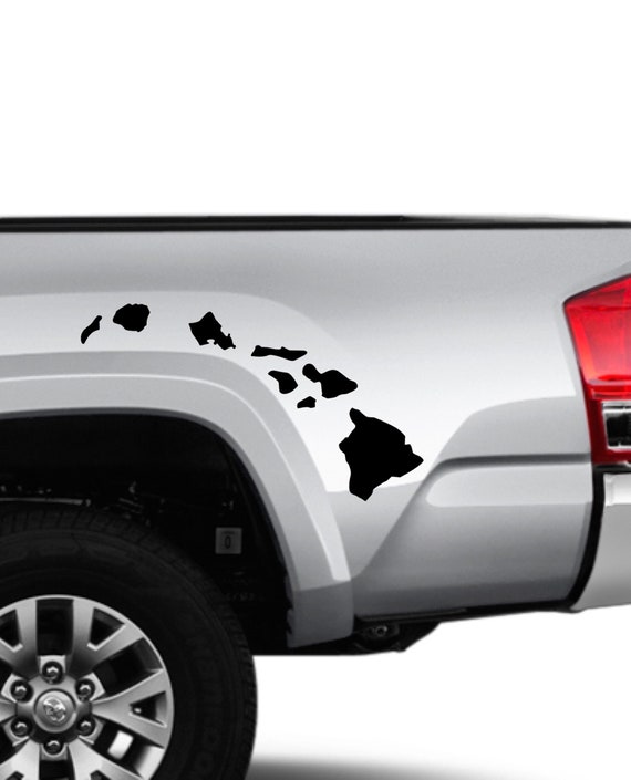 Hawaii Islands Map Vinyl Decal Side Body Side Graphics Car - Etsy