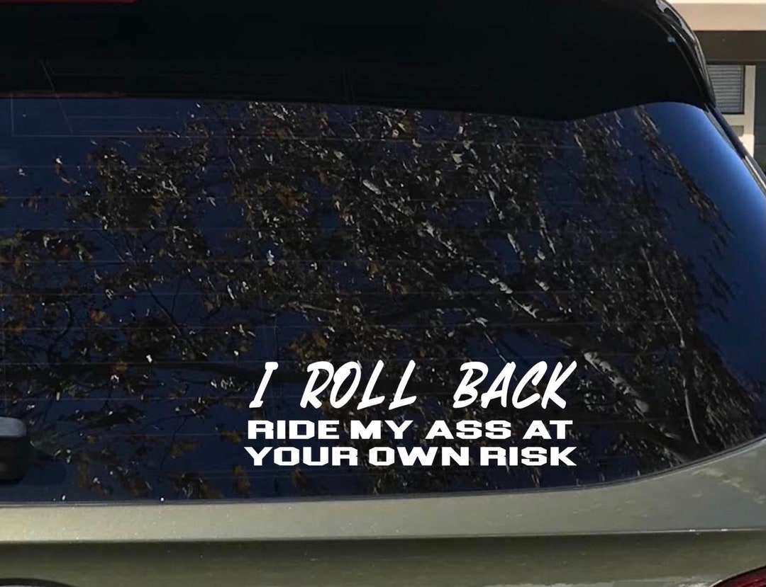 I Roll Back Decal, Manual Car Decal, Windshield Decal, Car Sticker ...