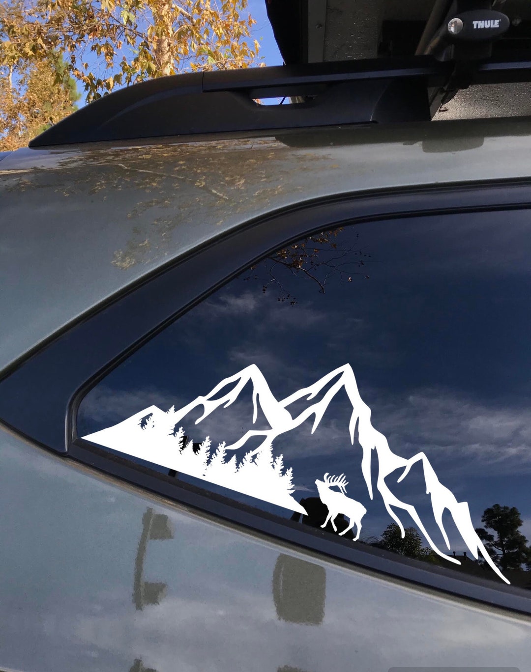 Outdoors Hunting Elk Decal, Windshield Decal, Car Sticker, Windshield ...