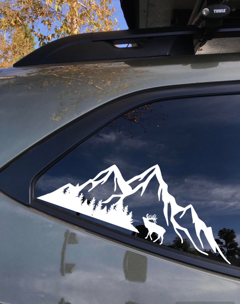 Outdoors Hunting Elk Decal, Windshield Decal, Car Sticker, Windshield ...