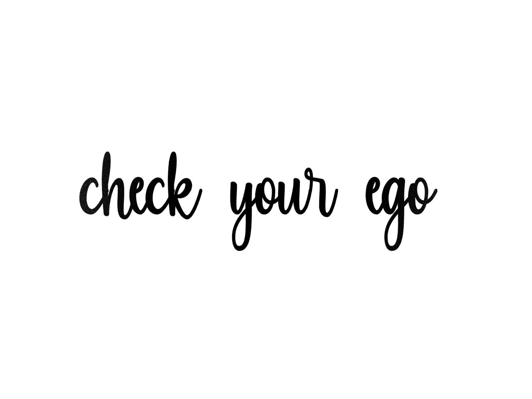 Check Your Ego Decal, JDM Car Window Decal, Sticker, Bumper Sticker ...