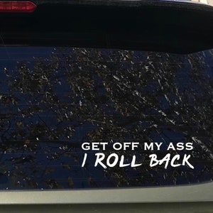 I Roll Back Decal, Manual Car Decal, Windshield Decal, Car Sticker ...