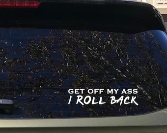 Back off Decal Sticker - Etsy
