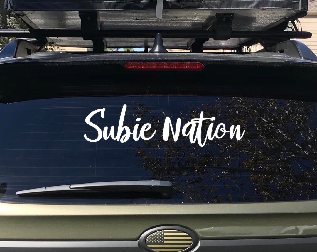 Subie Nation Decal Windshield Decal Car Sticker Banner JDM Vinyl ...