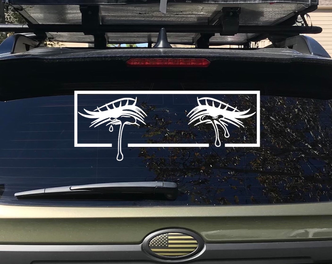 Anime Decal, Crying Eyes, Sad Eyes Decal, Windshield Decal, Car Sticker ...