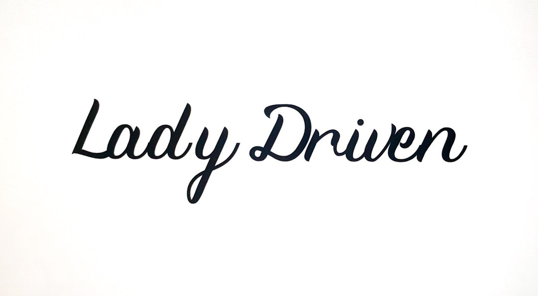 Lady Driven Decal, Windshield Decal, Car Sticker, Windshield Banner, JDM Vinyl Graphics - Etsy