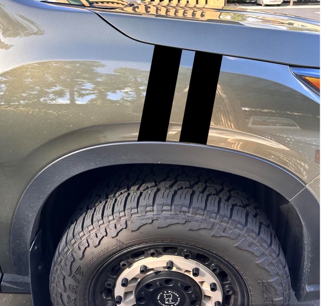 4 Piece Universal Fender Stripes, Hash Marks, Side Body, Side Graphics ...