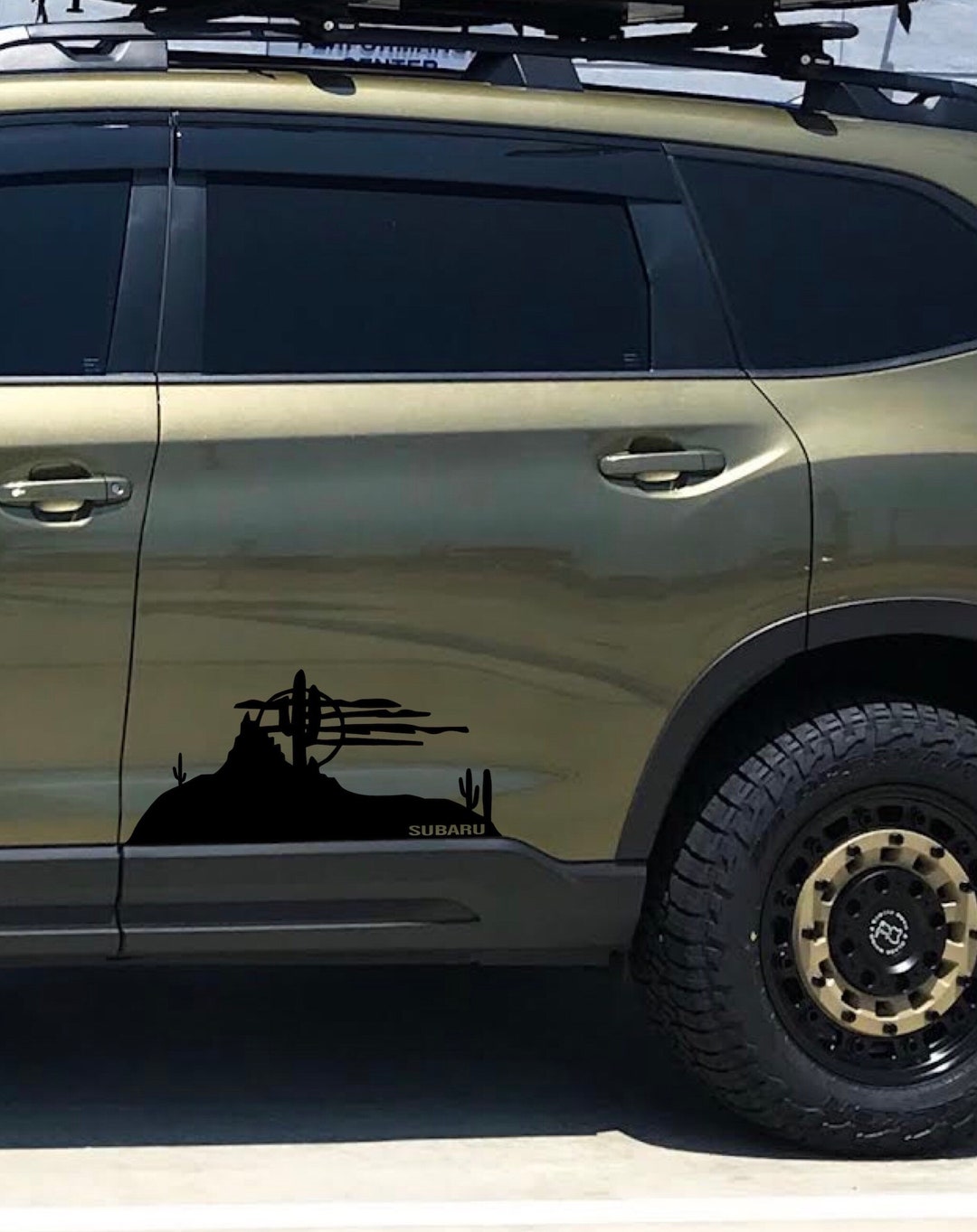 Subaru Side Decal Set of Two , Desert Cactus, Side Body, Side Graphics ...