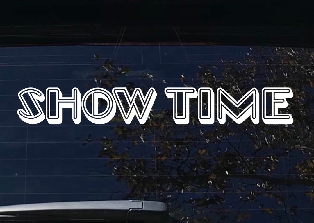 Show Time Decal, Windshield Decal, Car Sticker, Banner, JDM Decal ...
