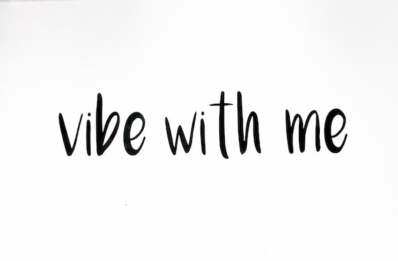 Vibe With Me Decal JDM Car Window Decal Sticker Bumper - Etsy
