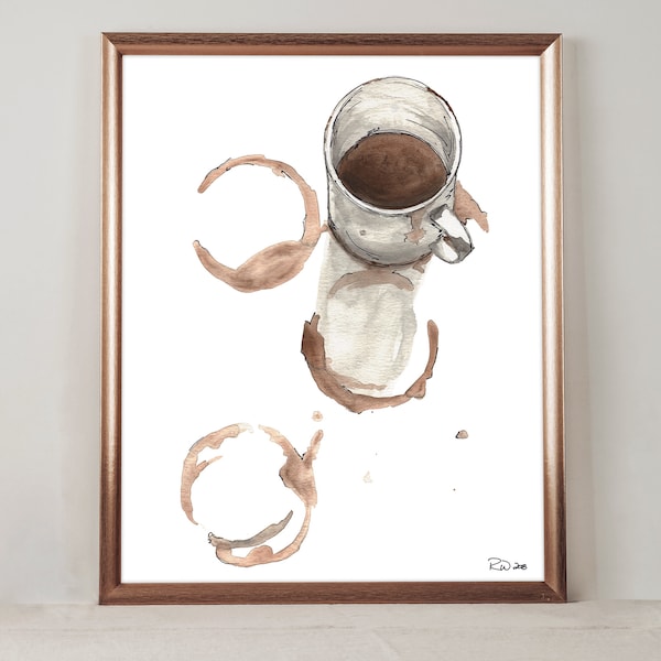 Coffee Stain Art - Etsy