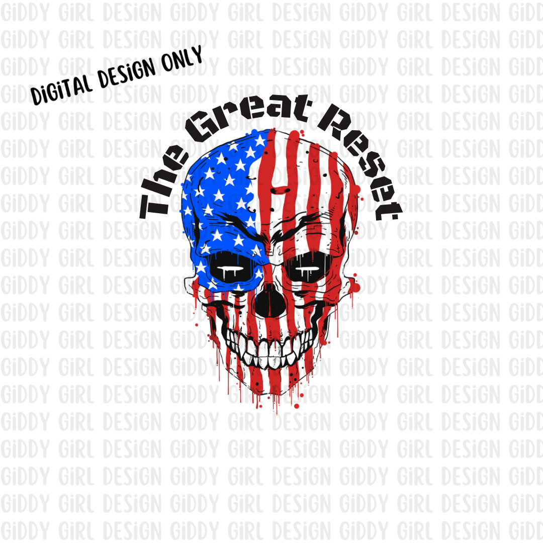 The Great Reset, Digital Design, PNG, JPG, Sublimation, Cricut, Digital ...
