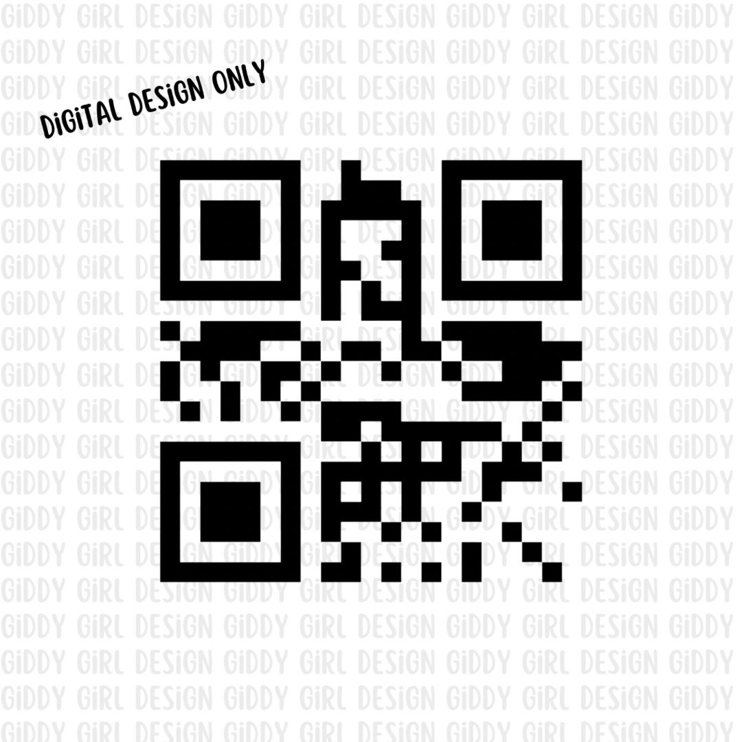 F off QR Code,digital Design, PNG, JPG, Sublimation, Cricut, Digital ...