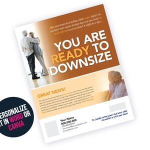 Your Are Ready to DOWNSIZE! | Real Estate Marketing Templates Bundle ...