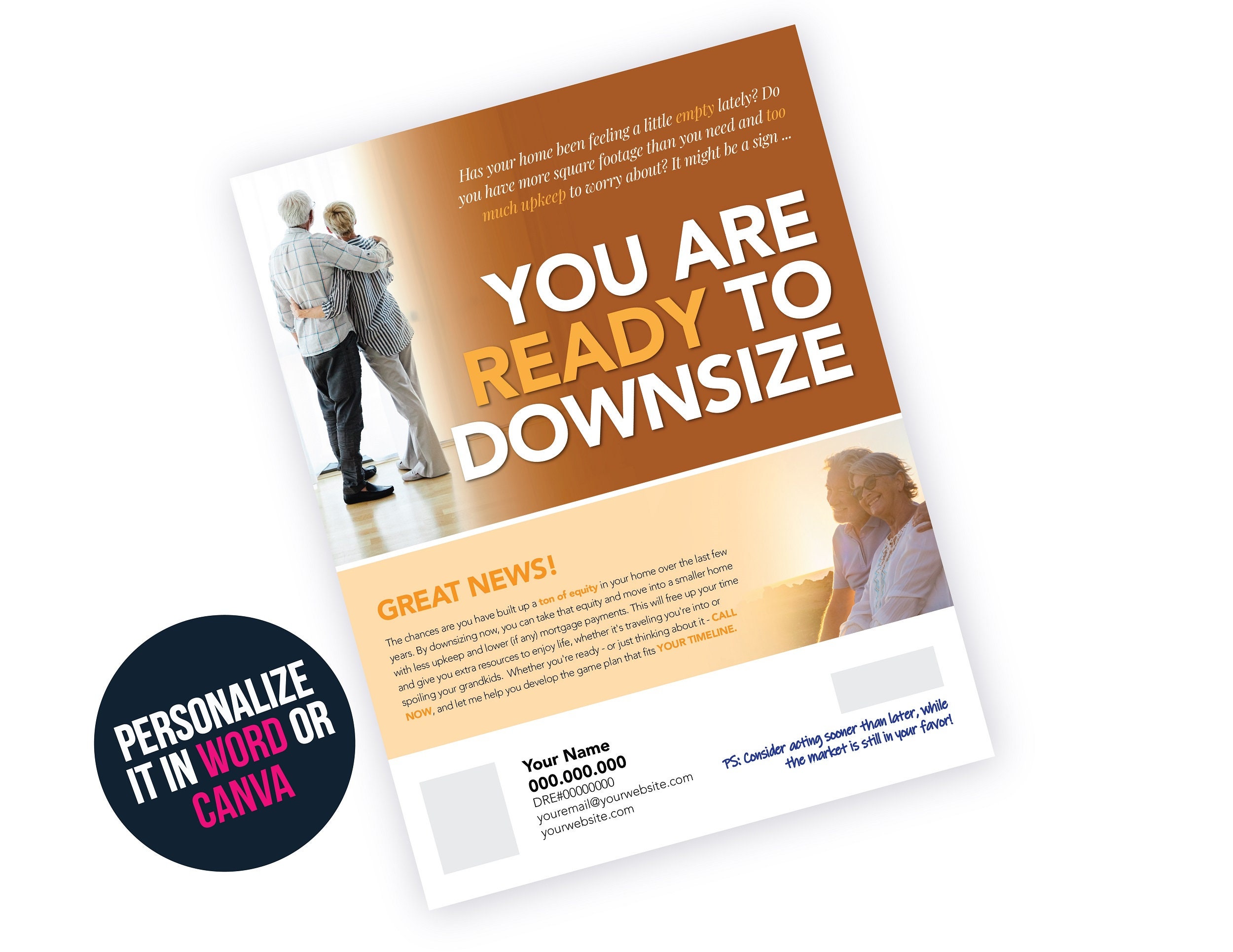 Your Are Ready to DOWNSIZE! | Real Estate Marketing Templates Bundle ...